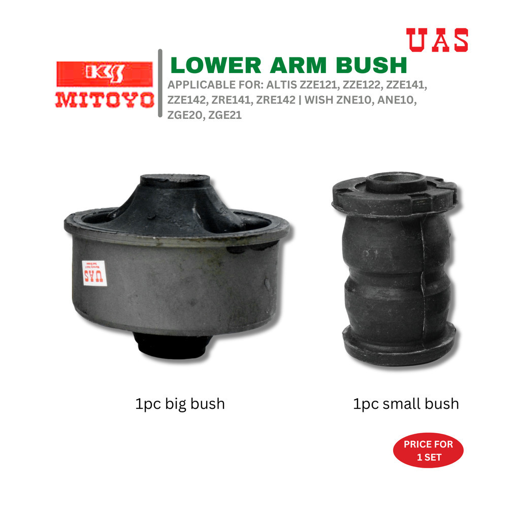 MITOYO Front Lower Arm Bush 48655-12170-MTY | 48654-12070-MTY (1set ...