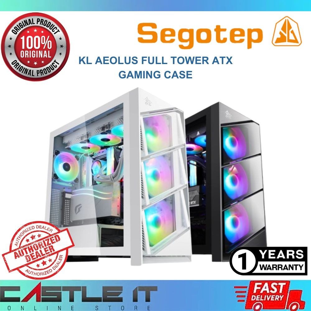 Segotep Kun Lun AEOLUS Full Tower ATX Gaming Case – High Airflow RGB ...