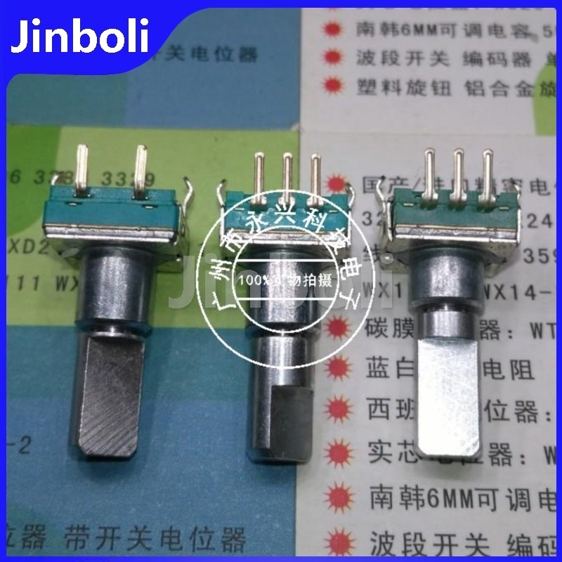 3PCS 30 Position 15 Pulse 360 Degree Rotary Encoder EC11 5 Pin Half ...