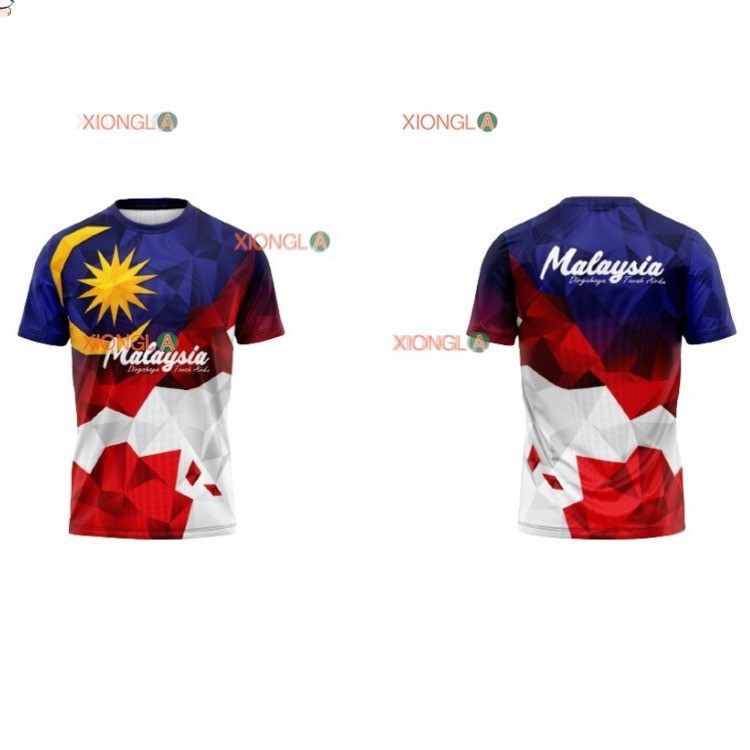 Men's Baju Merdeka Fashionable Loose Street Merdeka Jersey 2024 Summer ...