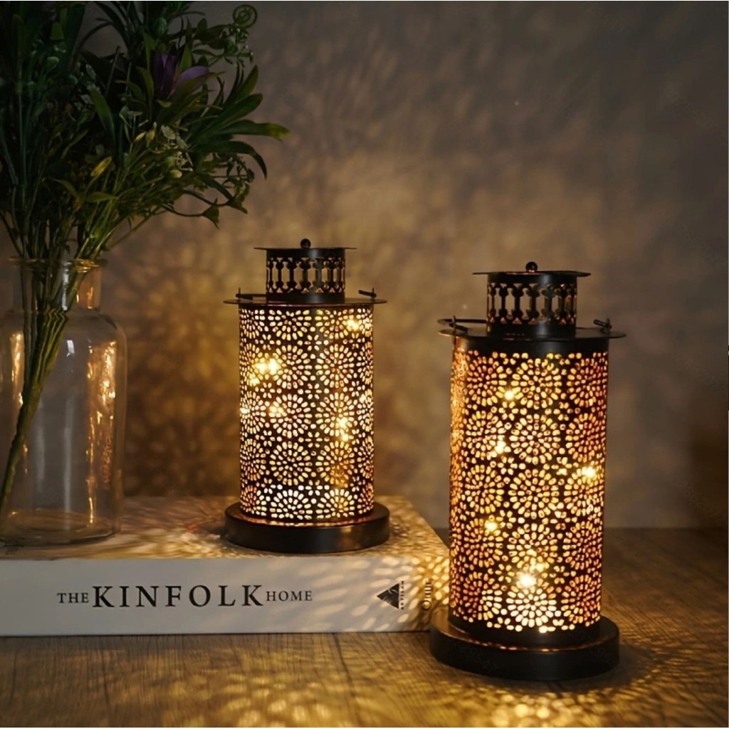 LED Dome Arabian Lantern Lampu Hiasan Candle Holder Pelamin Lantern ...