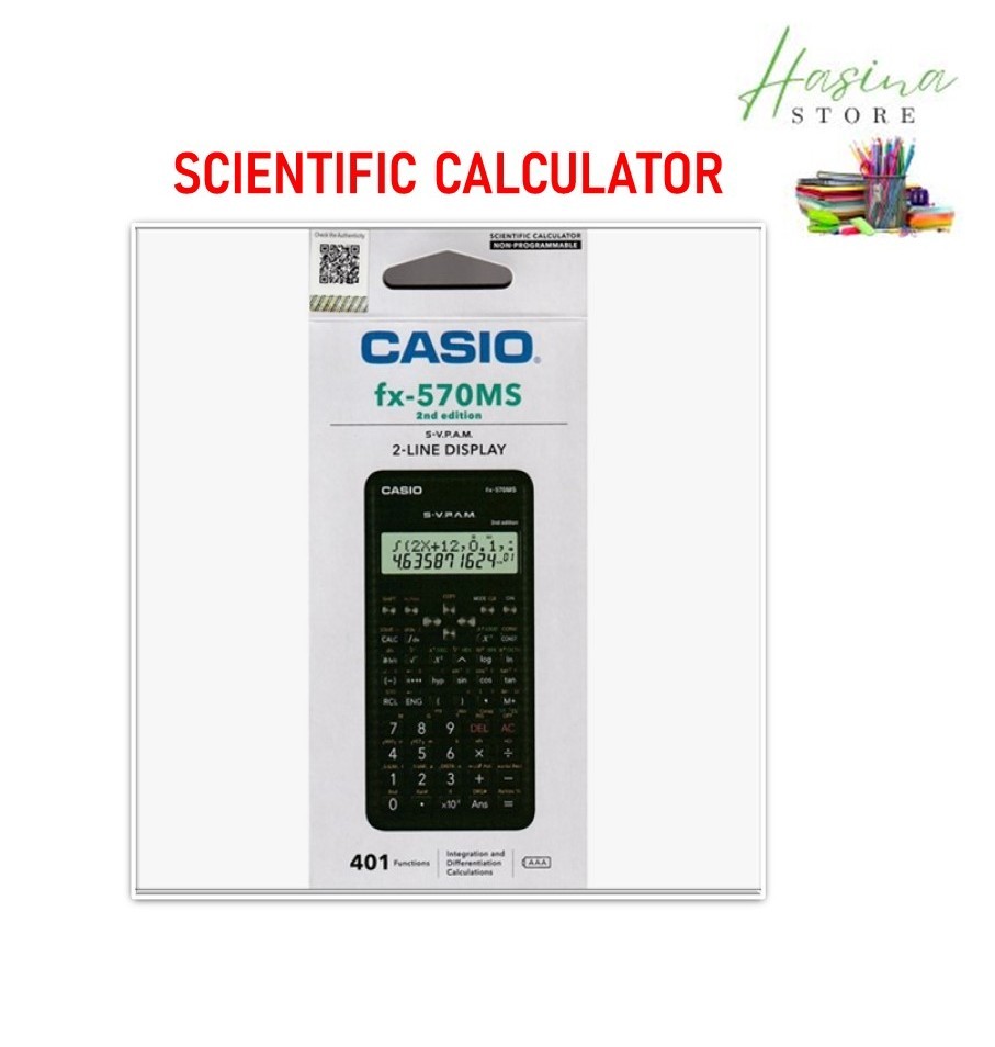 Scientific Calculator Casio fx-570 MS 2nd Edition | Shopee Malaysia