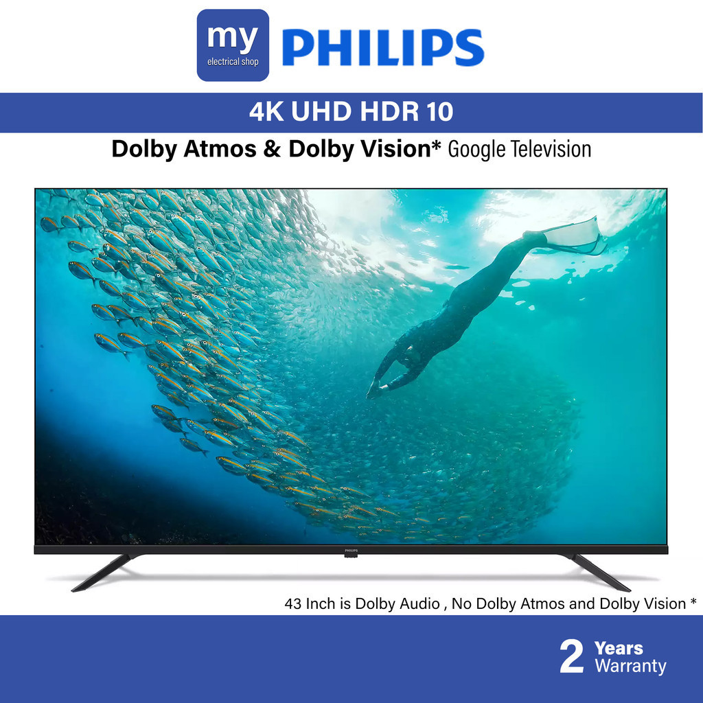 Philips 43 50 55 65 70 75 86 Inch 4K UHD Google TV 43PUT7129 50PUT7129 ...