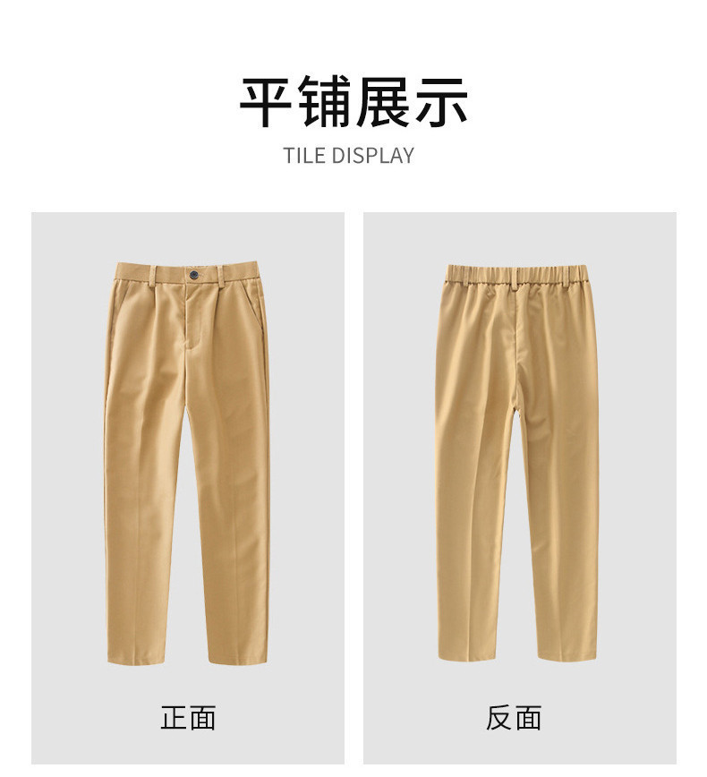 2-14Y White Slacks for Kids Boy Wedding Formal Suit Pants Trousers Boys ...