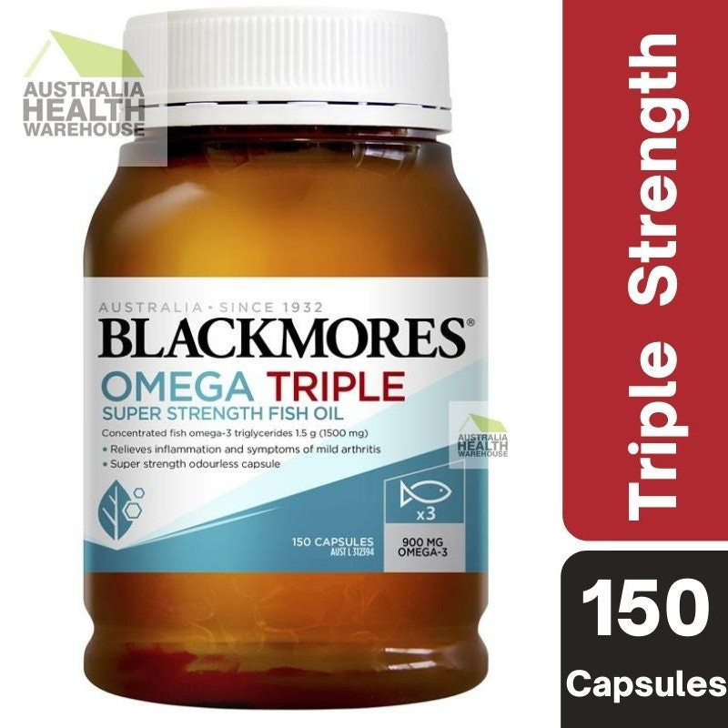 Blackmores Triple Super Strength Fish Oil 150 Capsules | Shopee Malaysia