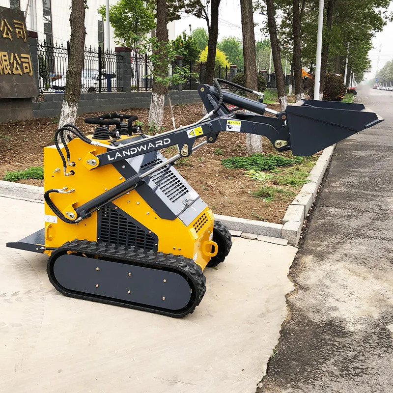 EPA Euro 5 Mini Skid Steer Loader Small Crawler Loader Garden Loading ...