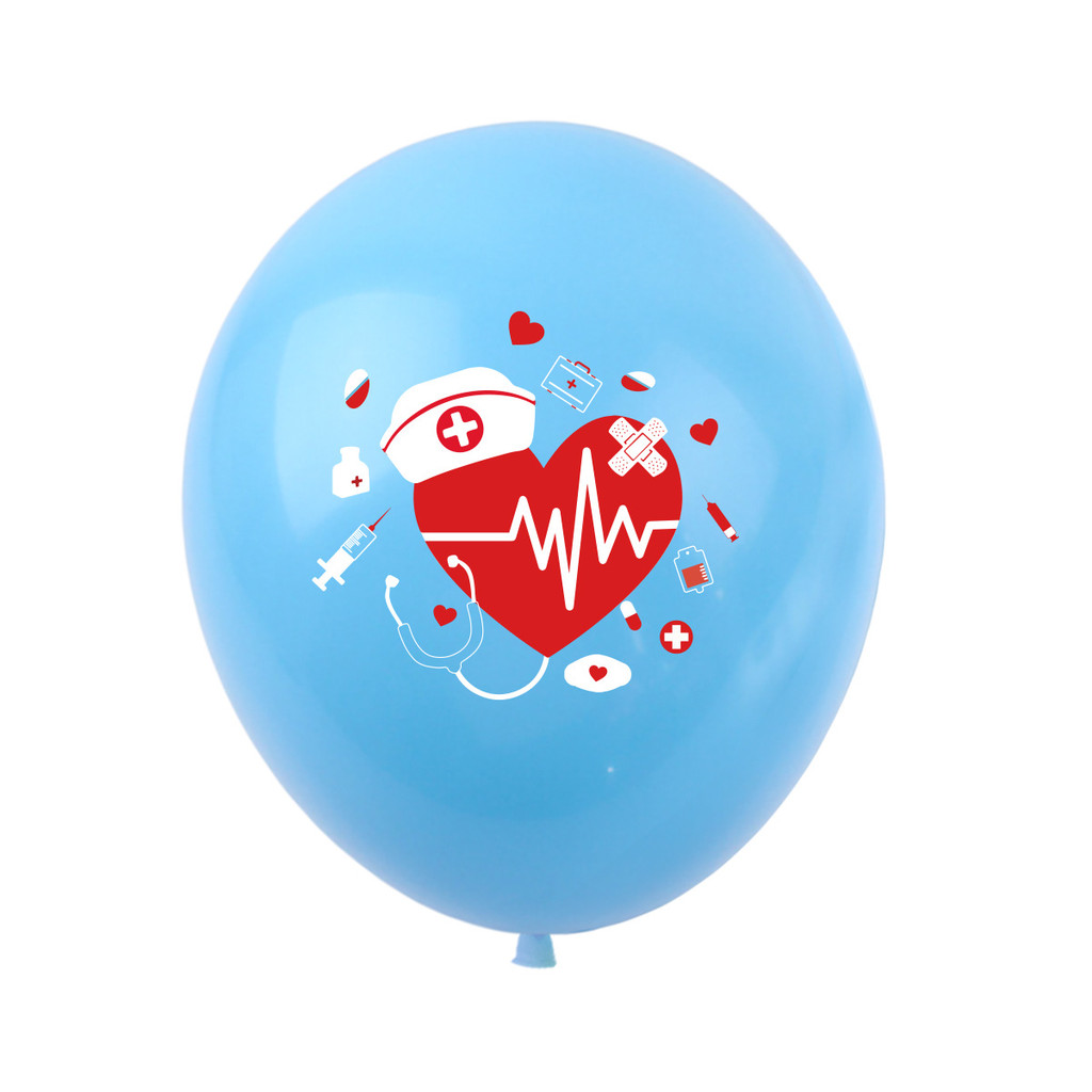 10pcs Package Doctor Nurse's Day Theme Party Decoration Balloon 40cm ...