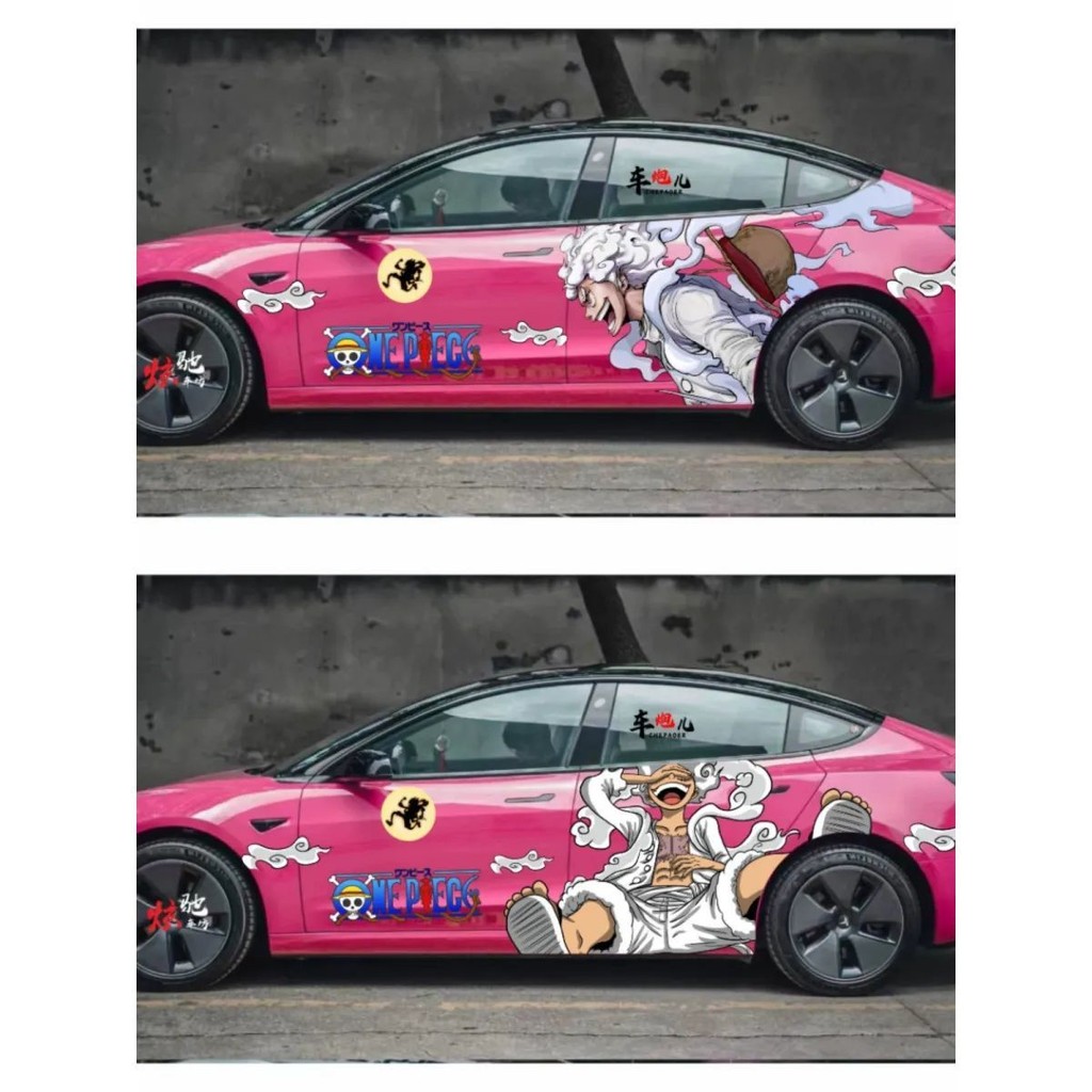 New Product Fast Delivery One Piece Luffy Five-speed Car Sticker ...