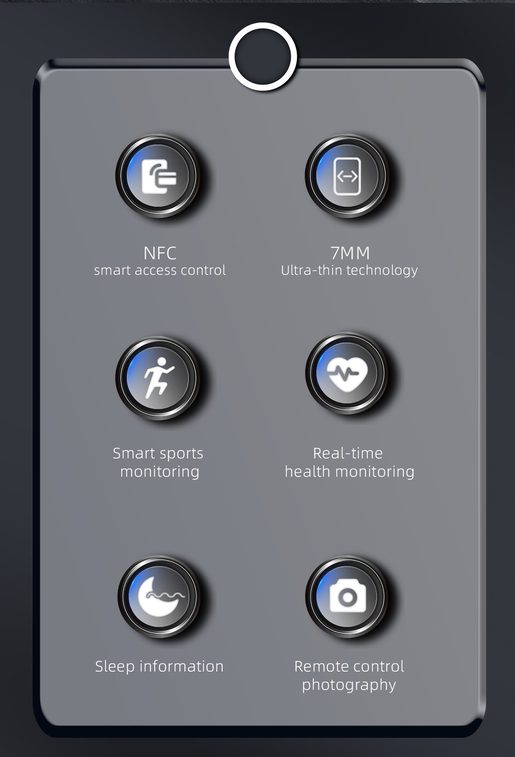 TOP NFC R20 Smart Ring Men Women NFC Access Control Sleep Monitor ...