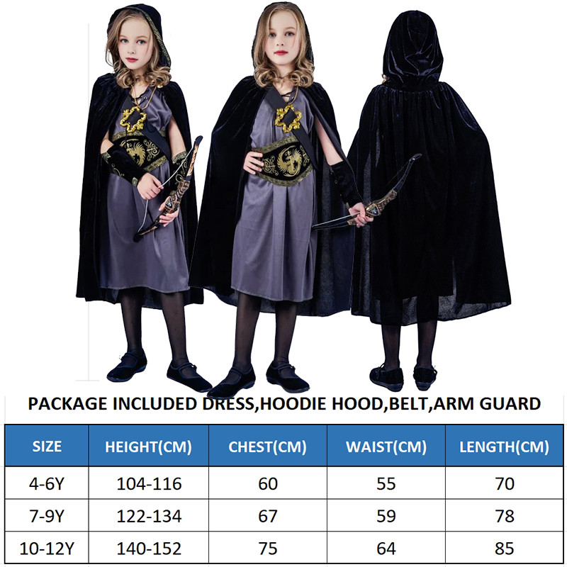 MYLITTLELASS Adult Children Medieval Archer Hunter Costume Pretend Play ...