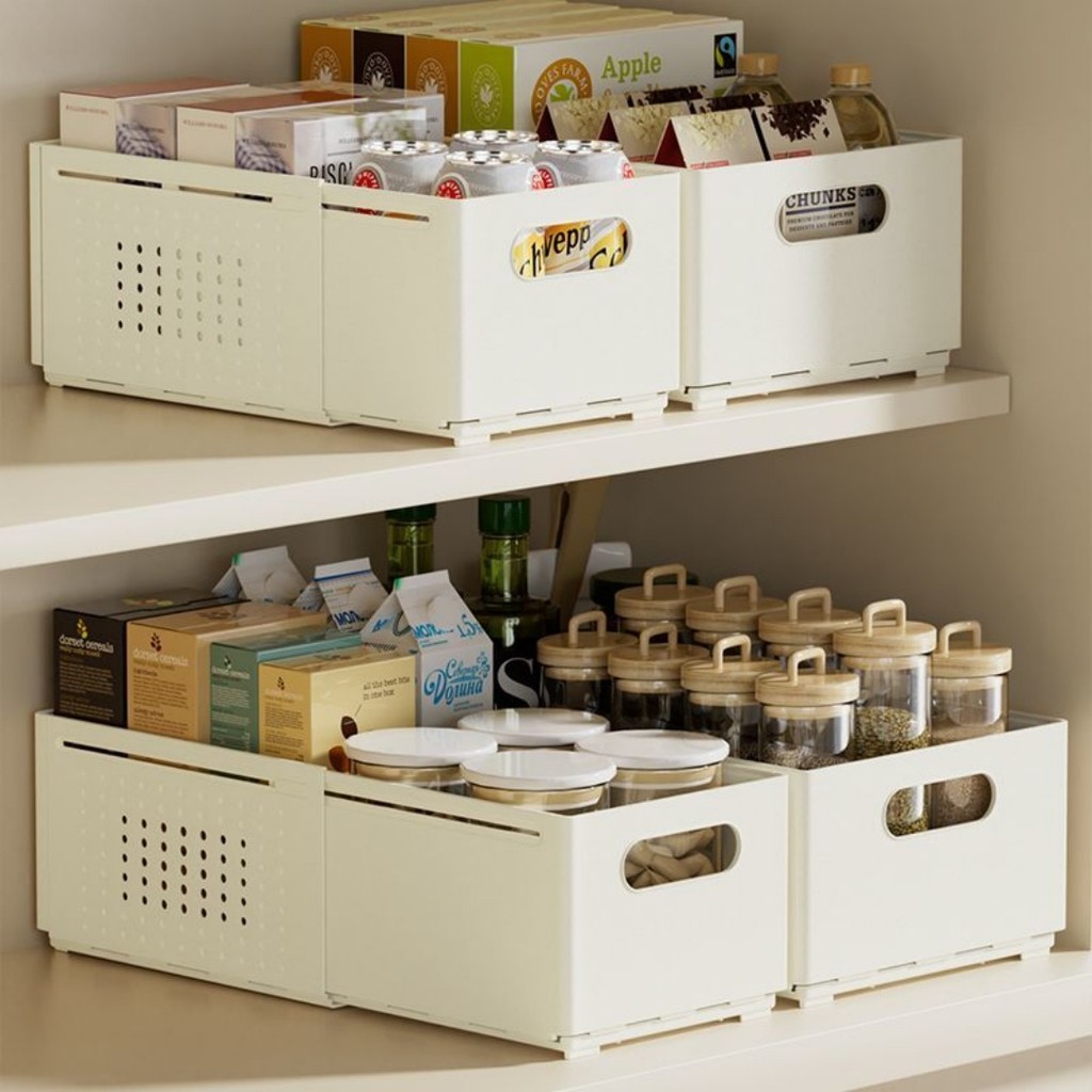 【PLAYFUL】Expandable Cabinet Storage Box Organizer Pull-out Kitchen ...