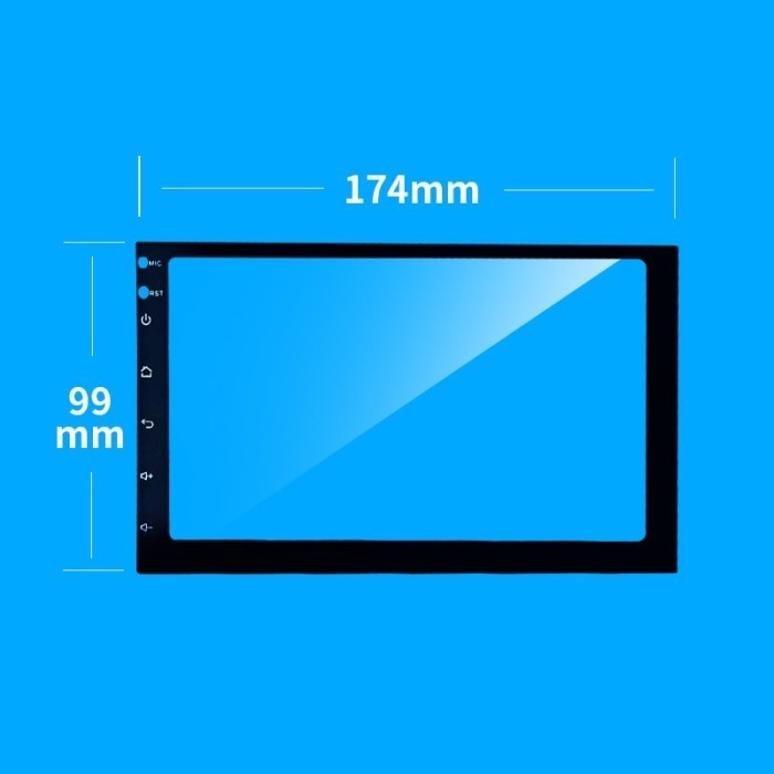 in stock Tempered Glass Headunit Android Screen Protector 7 Inch Clear ...