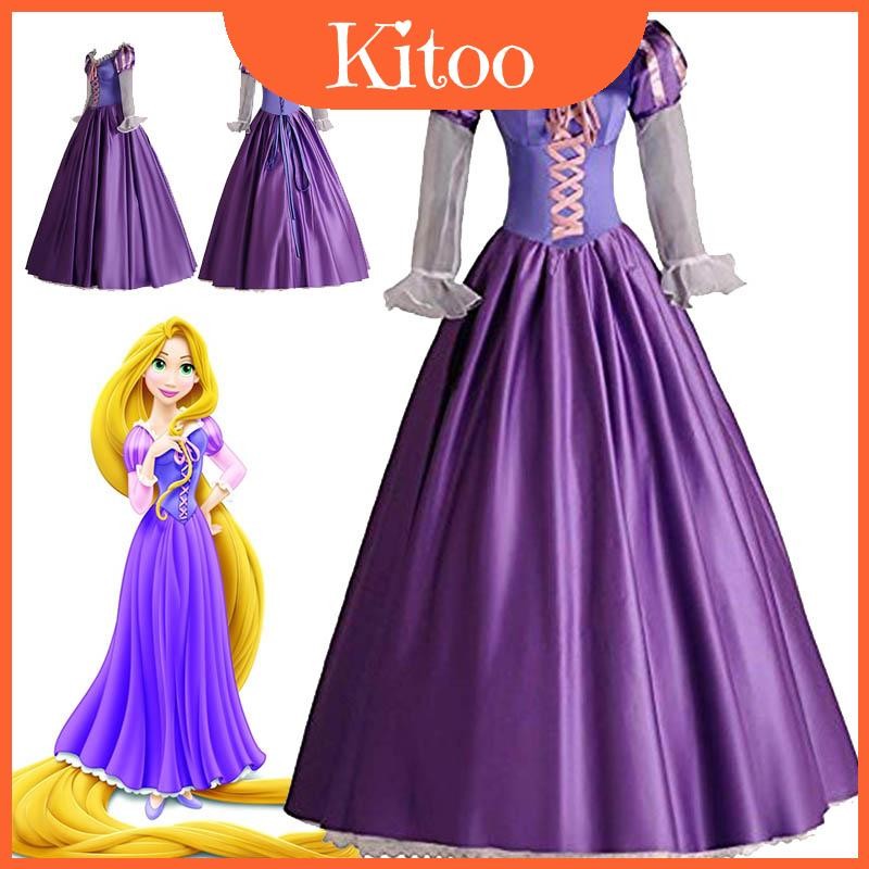 Adult Rapunzel Captivating Fancy Dress Cosplay Costume Perfect For ...