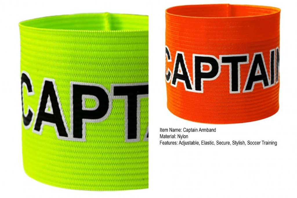[Ma] Classic Captain Print Labels Soccer Team Captain Accessory ...
