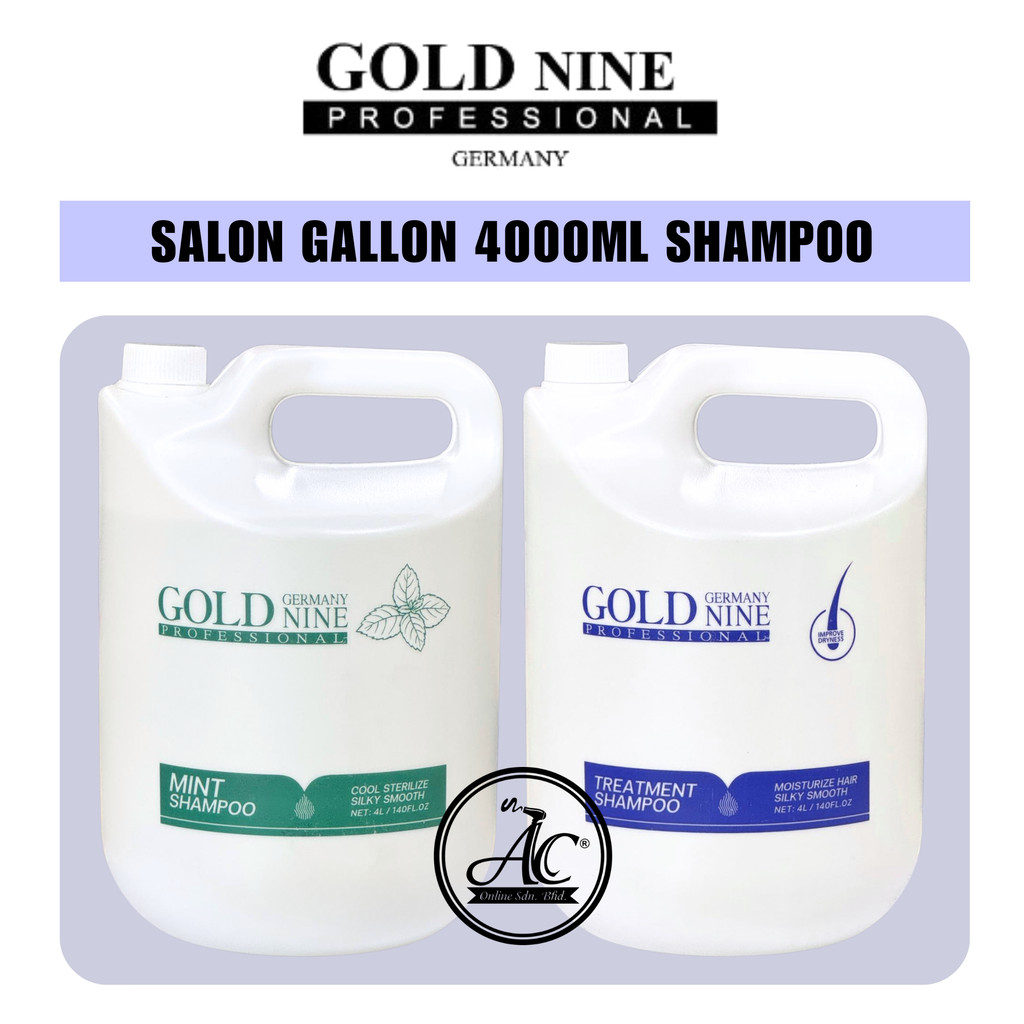 Goldnine Mint Shampoo / Treatment Shampoo 4000ml Gold Nine Gallon Galon ...
