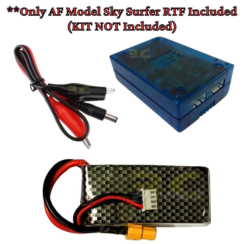 Sky Surfer RC Planes Glider 1400mm Wingspan Beginner Trainer FPV AF ...