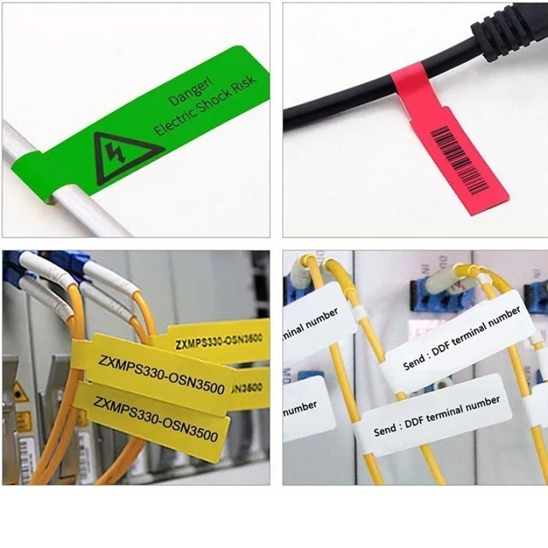 [ Featured ] Self-Adhesive Data Cable Label - Office Wires Organizer ...