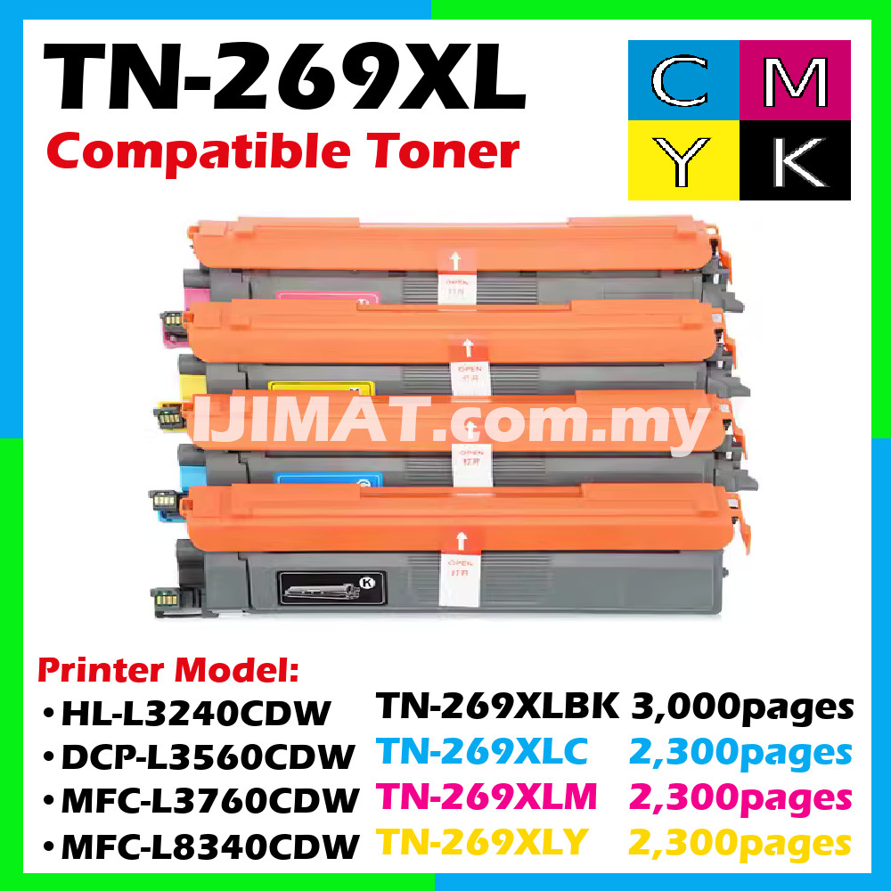 Compatible to Brother TN269XL TN269 TN-269XL TN-269 HL L3240cdw DCP ...
