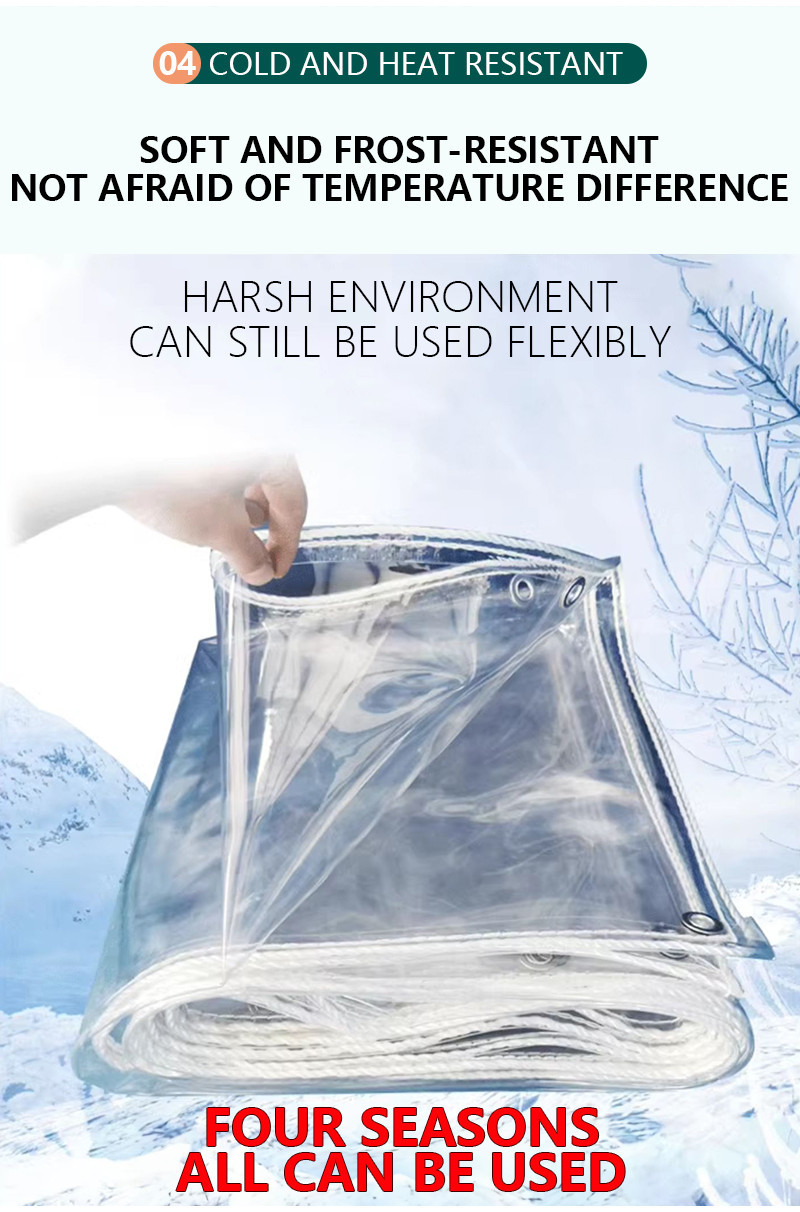 Transparent Rainproof Shading Cloth Rain Curtain Waterproof Tarpaulin ...