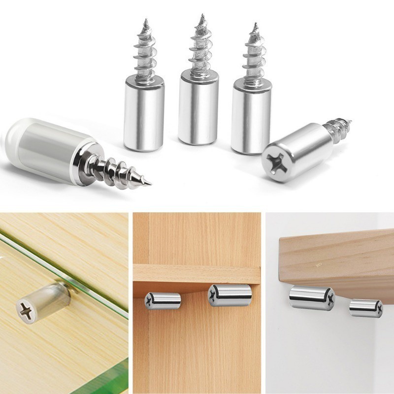 10Sets Shelf Pegs with Nonslip Rubber Cover- Shelf Support Integrated ...