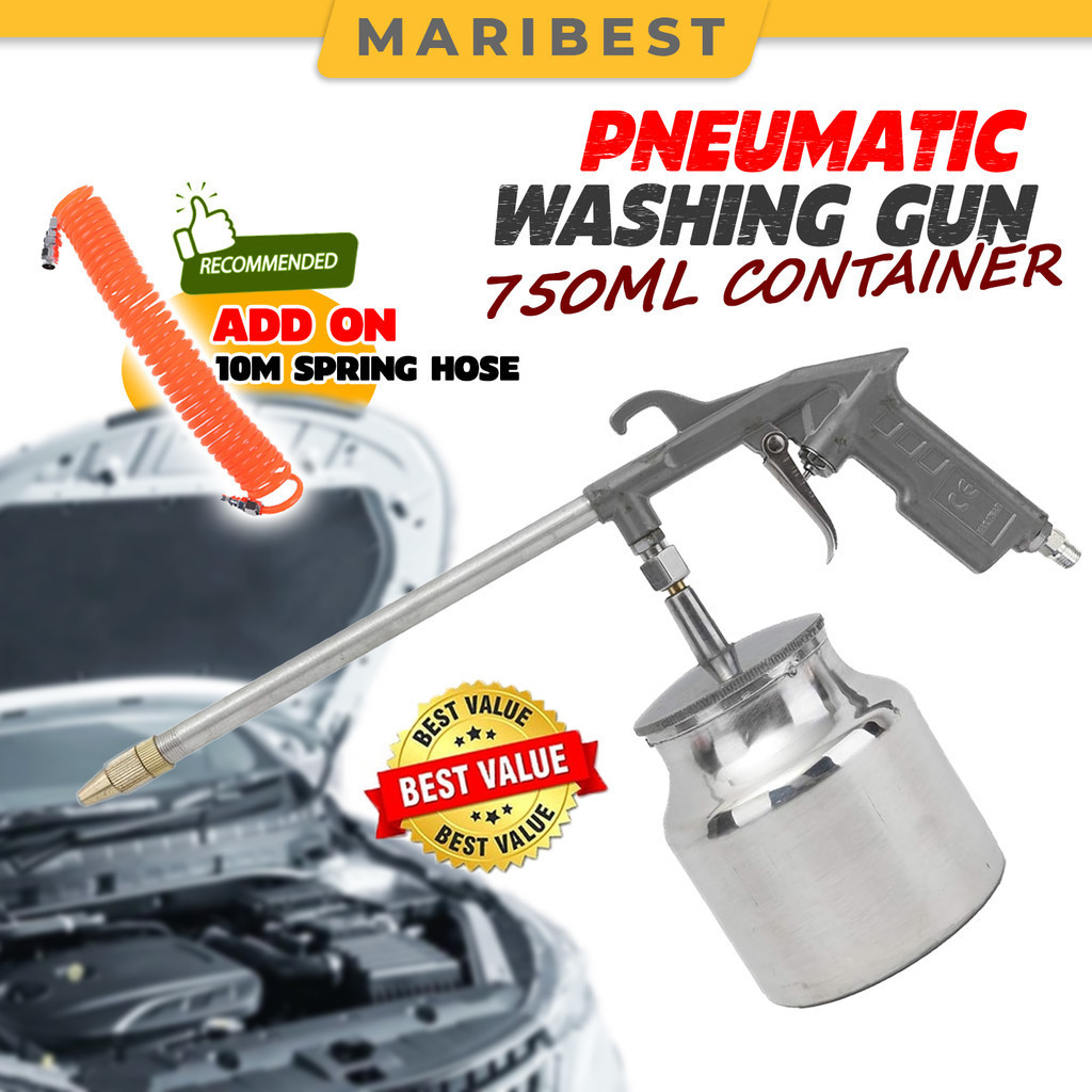 OP483 Pneumatic Washing Gun Cleaning Gun Water Gun Aluminium 750ml ...