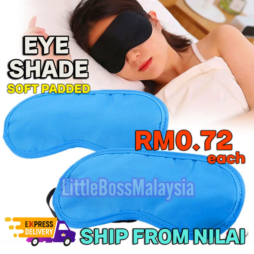 🔥𝑺𝑶𝑭𝑻 𝑷𝑨𝑫𝑫𝑬𝑫🔥Travel Sleep Eye Shade Elastic Bandage Rest Relax Sleeping ...