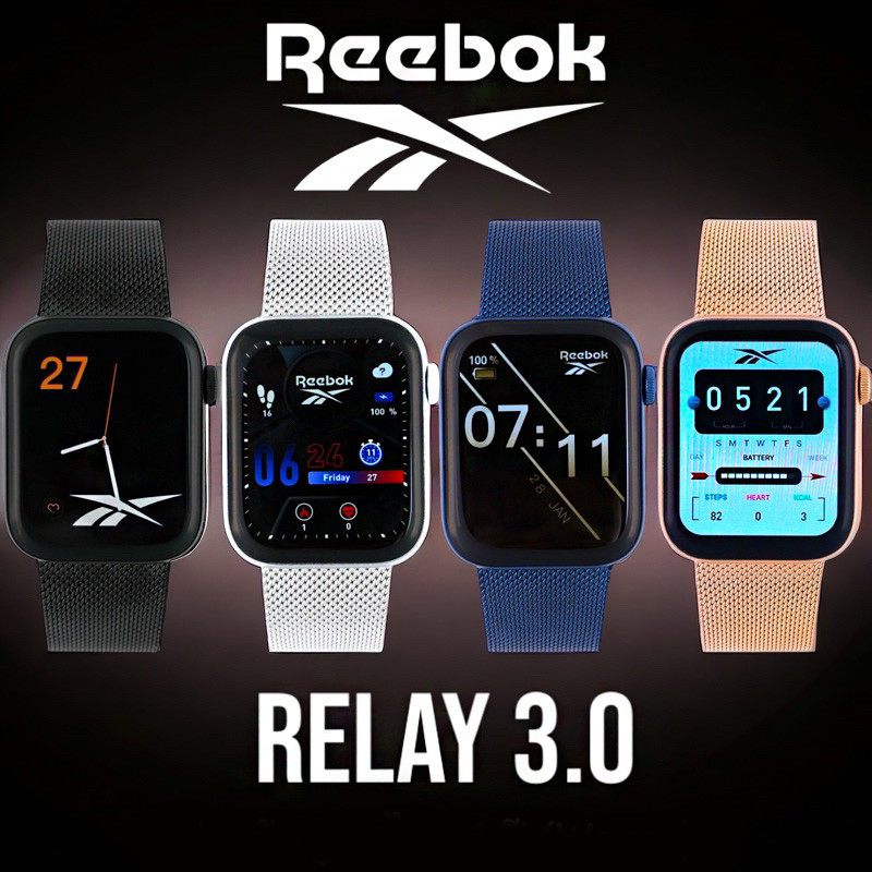 Reebok Smartwatch Relay 3.0 Waterproof Bluetooth Call Sport Watch Heart ...