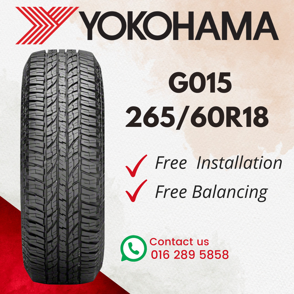 2656018 265-60-18 265/60R18 265 60 18 YOKOHAMA AT 4x4 G015 TYRE TIRE TAYAR 4X4 | Shopee Malaysia