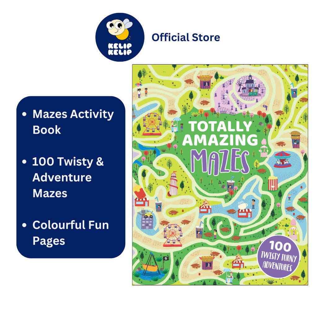 Totally Amazing Mazes (128 Pgs) Big Activity Book For Kids To Find ...