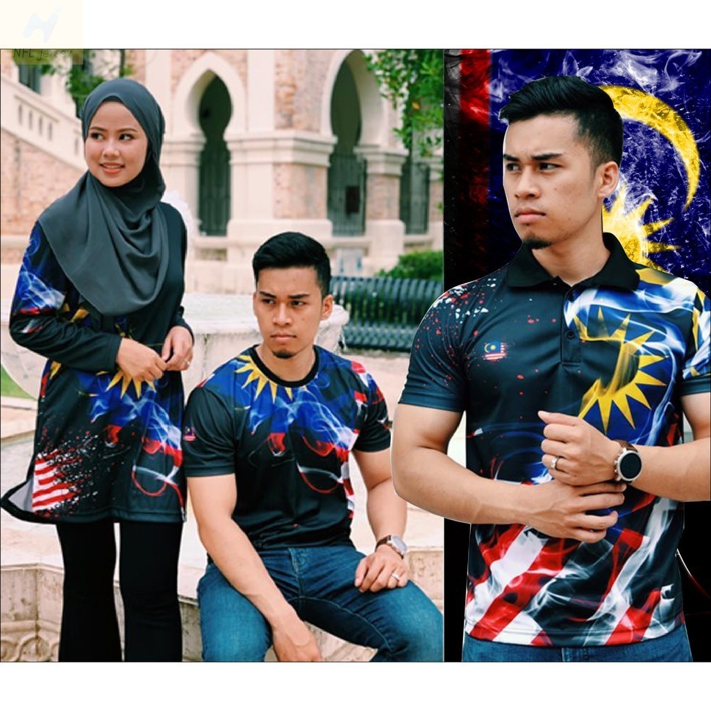 baju t shirt merdeka MALAYSIA 67 2024 Summer New Breathable Casual Men ...