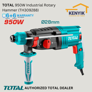 TOTAL 950W 4 IN 1 Rotary Hammer Drill TH309288 TH308268 | Chisel ...