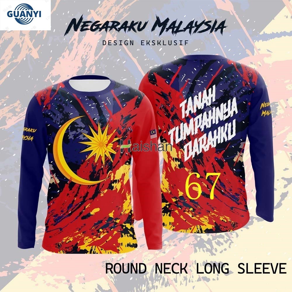 Malaysia 67th Merdeka 2024 Design Sublimation Jersey (guanyi) | Shopee ...