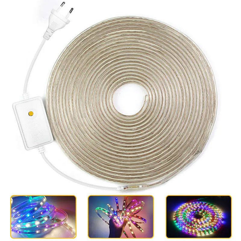 Waterproof SMD2835 LED Light Strip 220V 48LEDS/M Flexible LED Strip 1m ...