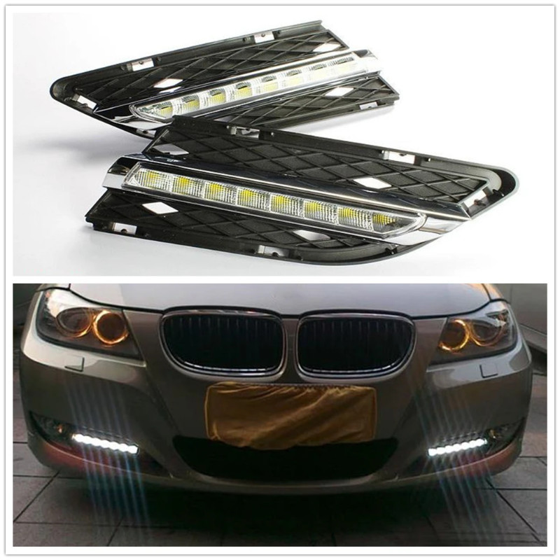 LED DRL Day Fog Lamp Front Bumper Air Intake Vent Cover Signal ...