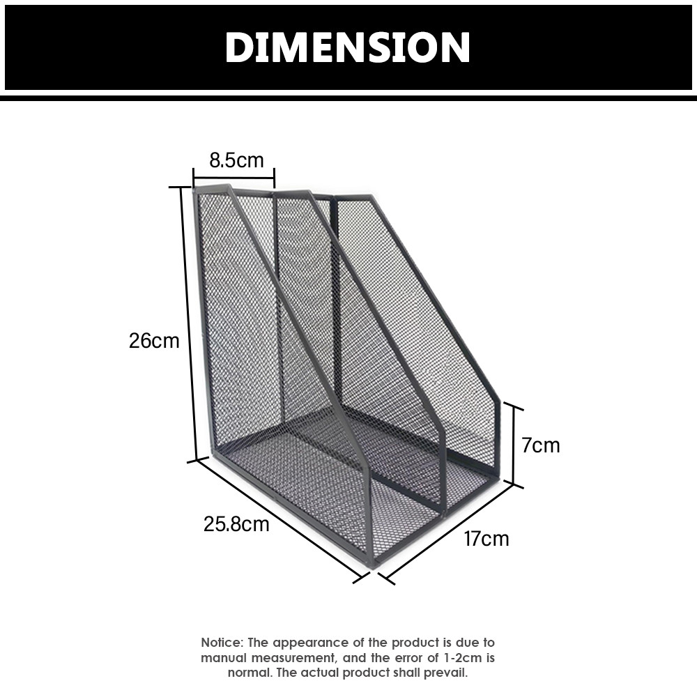 [2PC/SET] Innohut Metal File Holder L-Shape Folder Rack Magazine Holder ...
