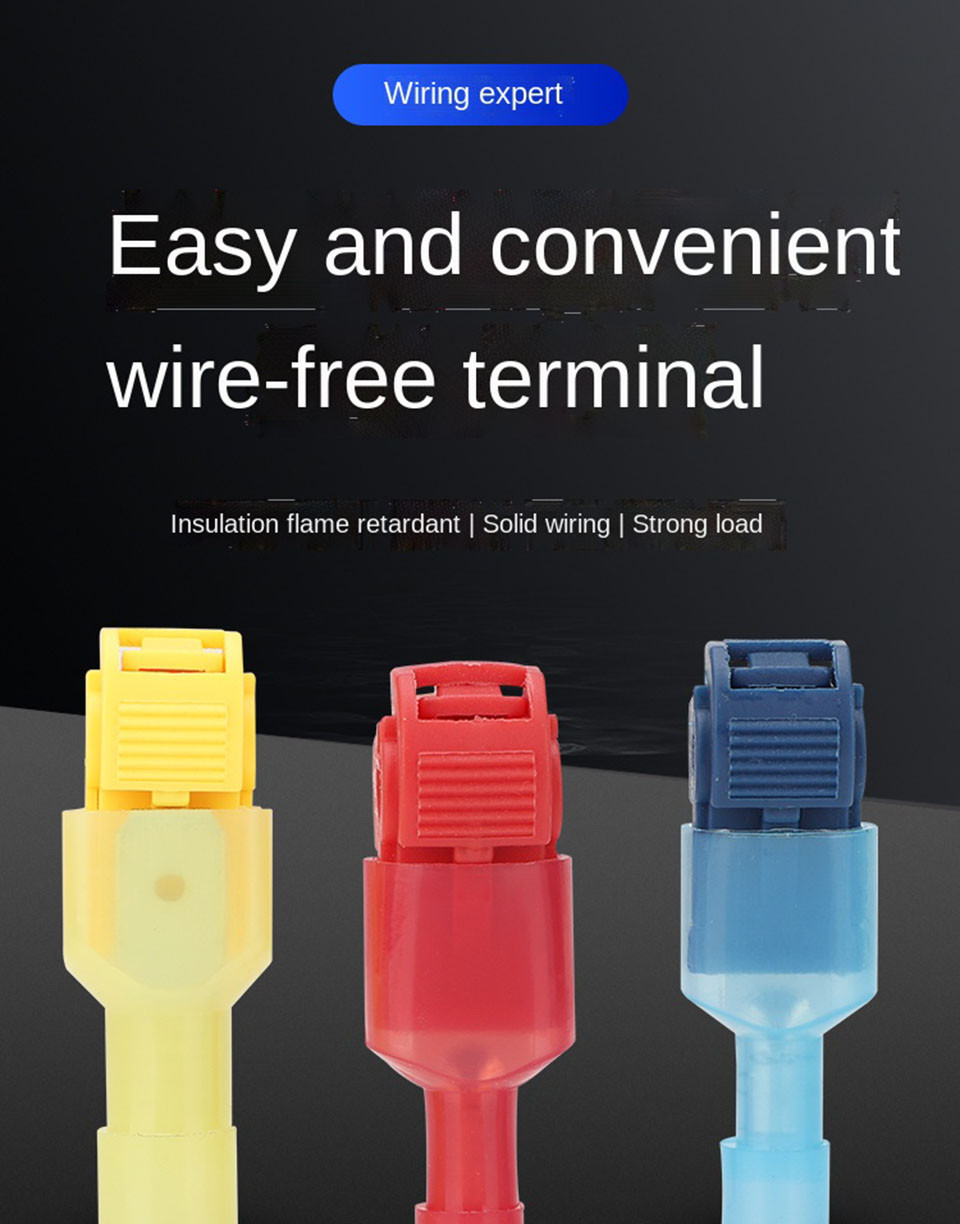 T-type non-broken wire terminal lamps and lanterns quick wire connector ...