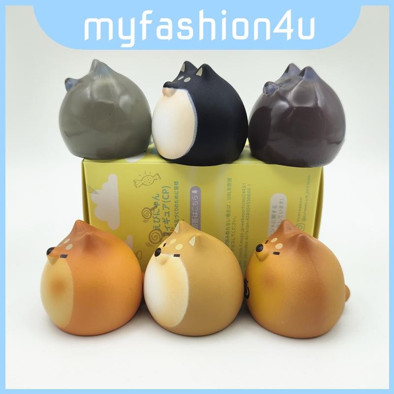 Pvc Adorable Shiba Inu Dumpling Figures Collectible Blind Box Dog ...