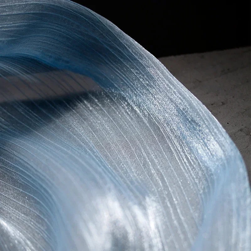 Transparent Glossy Silky Organza Fabric, See Through Shimmer Sheer ...
