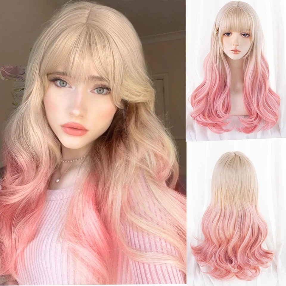Cross-border Wig Female cos Long Curly Role-Playing Dyeing Chemical ...