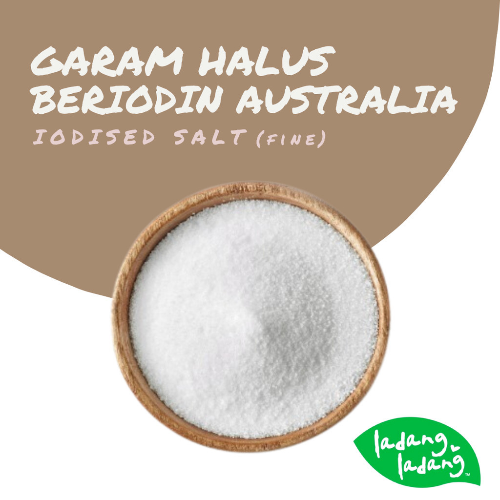 Ladang-Ladang Australia Iodised Salt (Fine) 1kg | Garam Halus Beriodin ...