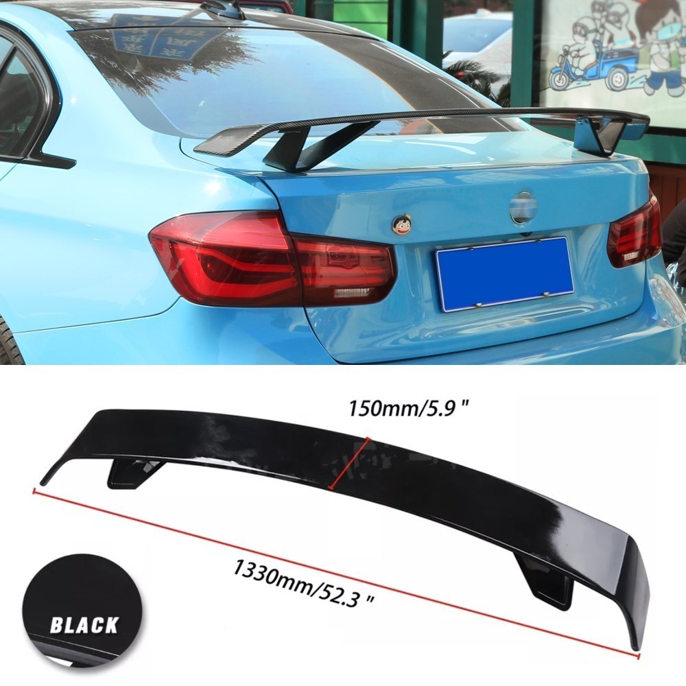 Car Universal Rear Upper Boot Trunk Spoiler Lip Extension Wing 52.3Inch | Shopee Malaysia
