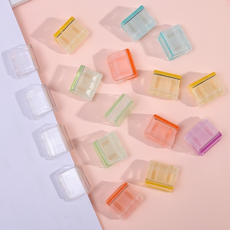 20Pcs/Lot Translucent Colored Plastic Paper Clips Mini File Index Page ...