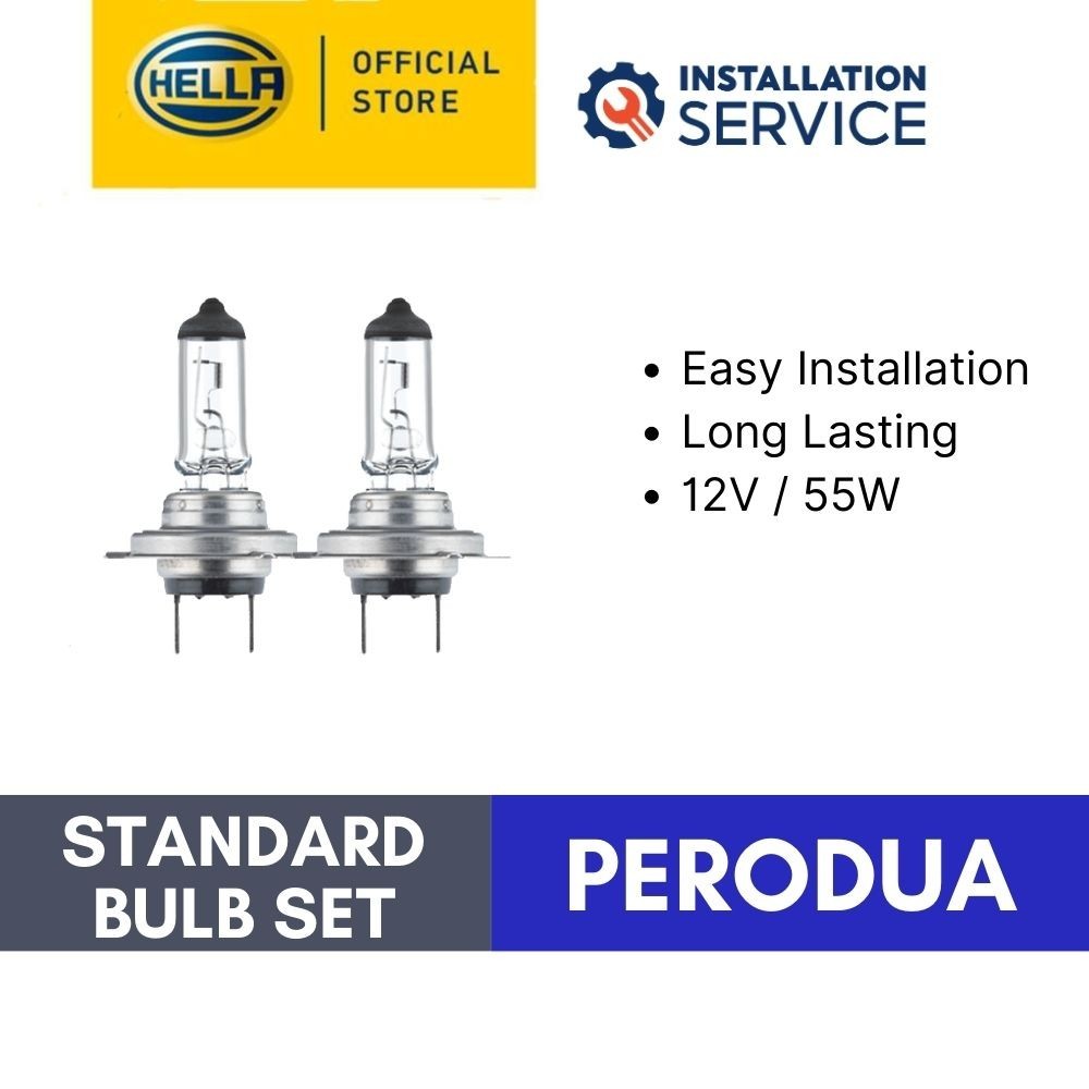 HELLA Standard Bulb for Perodua Cars (2 bulbs) | Shopee Malaysia