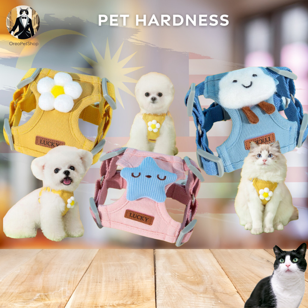 Tali Kucing Berjalan Murah Pet Harness Lead Cat Dog Rope Adjustable ...