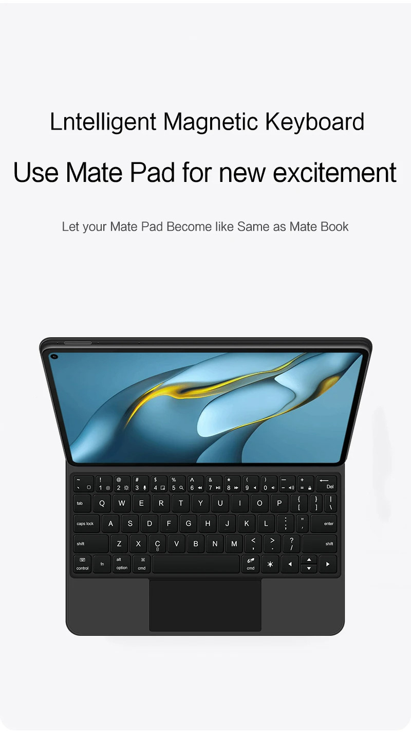 Backlight Magnetic Keyboard for Huawei Matepad Pro12.2 11.5S Air11.5 ...