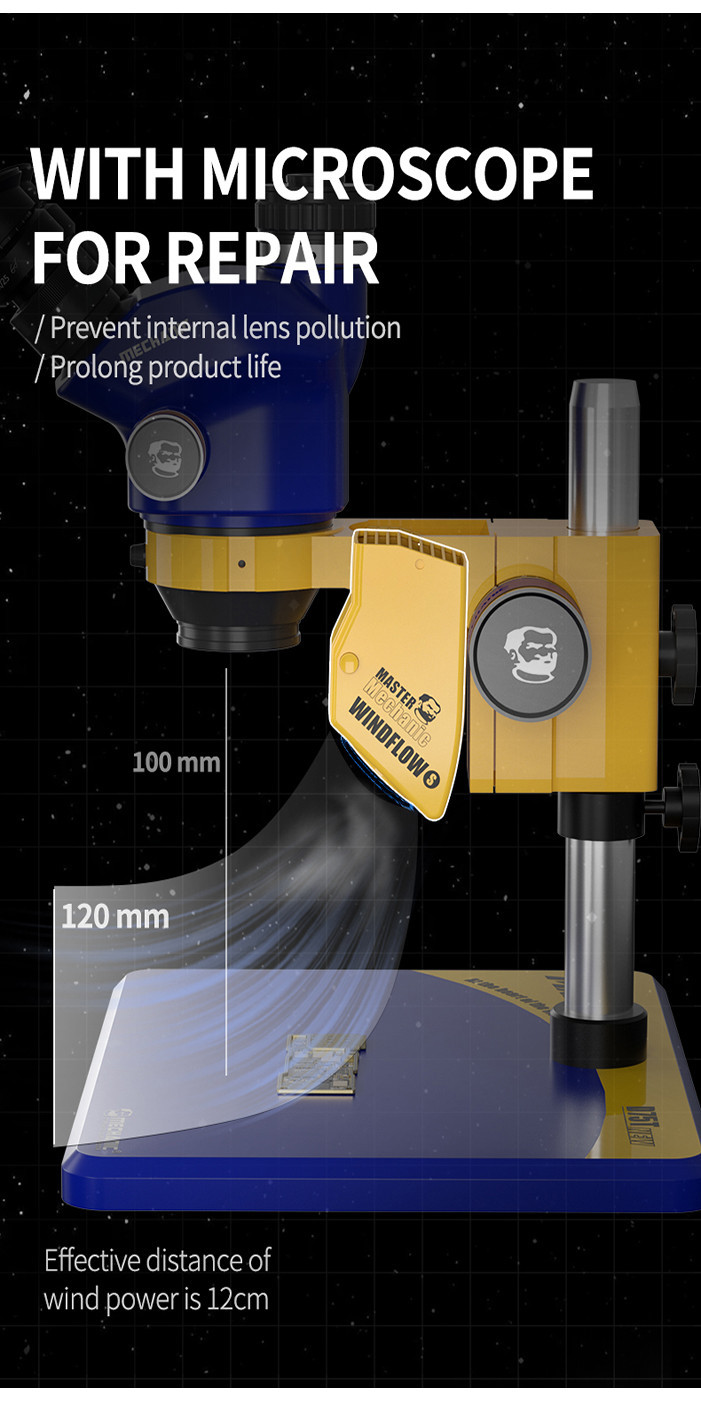 MECHANIC WINDLOW Microscope Smoker with no gear adjustment one key ...