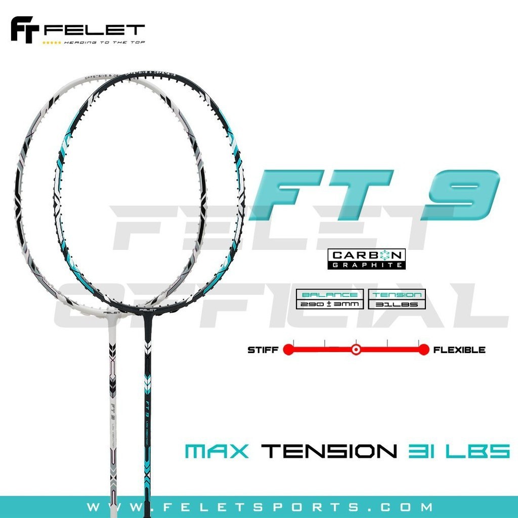 FELET FT 9 Badminton racket 100% Original Racket | Shopee Malaysia