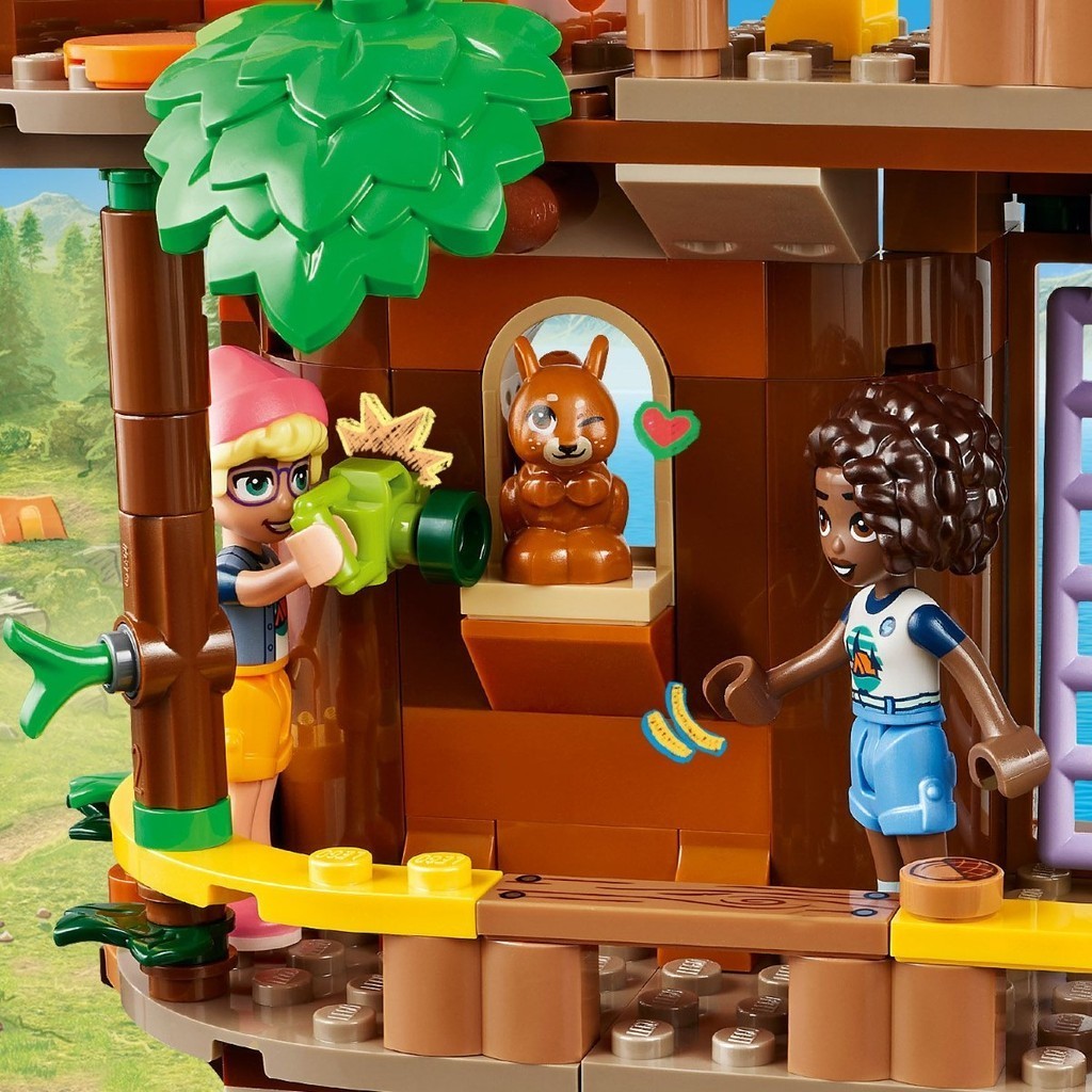 LEGO 42631 Friends Adventure Camp Tree House Building Toy Set (1128 ...