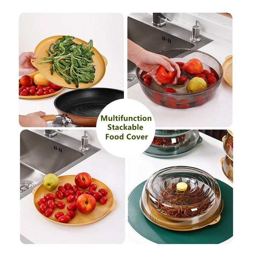 Stackable Food Cover Dish Storage Cover Food Protector Tudung Saji 盖菜罩 ...