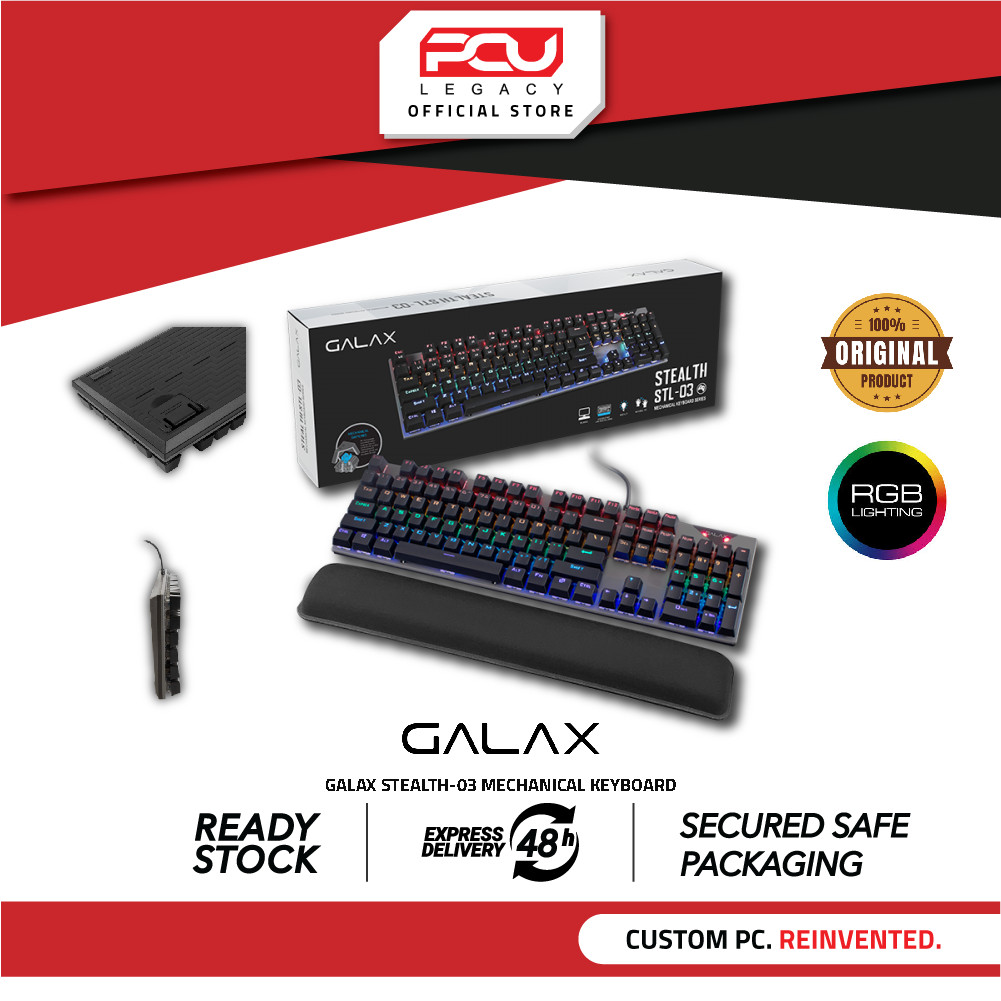 GALAX STEALTH-03 MECHANICAL KEYBOARD | Shopee Malaysia